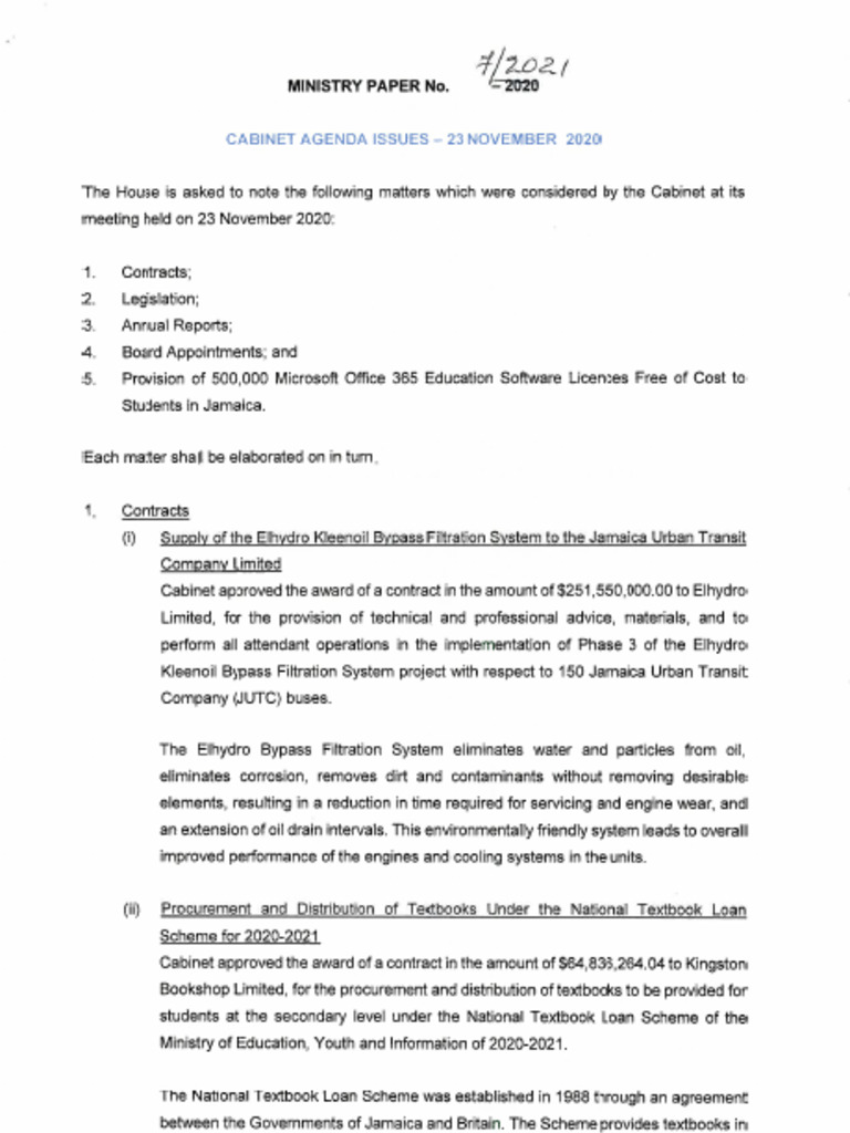 2021 Ministry Paper 7 | PDF