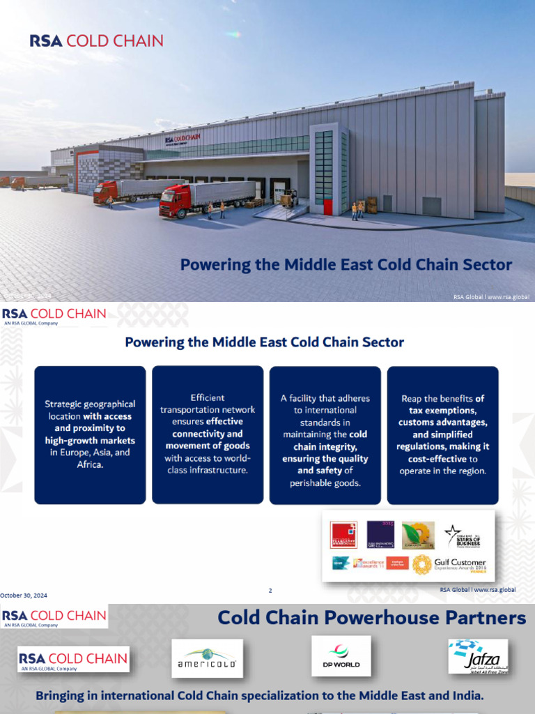 RSA Cold Chain Oct 2024 | PDF | Warehouse | Refrigeration