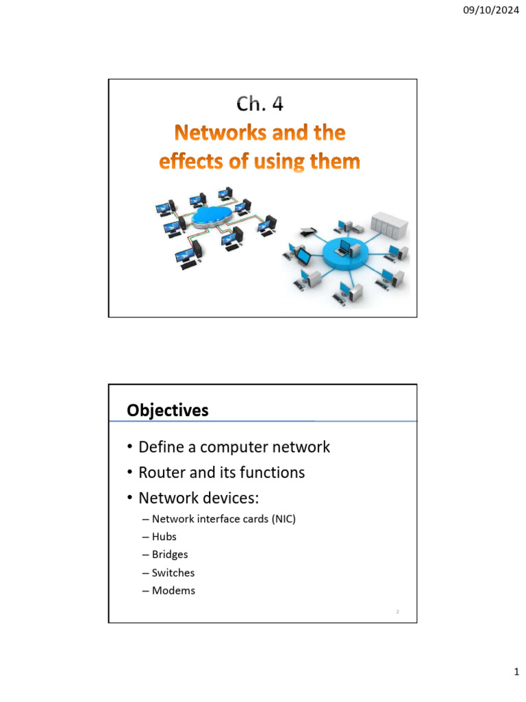 4.1 Networks PPT | PDF | Computer Network | Network Switch