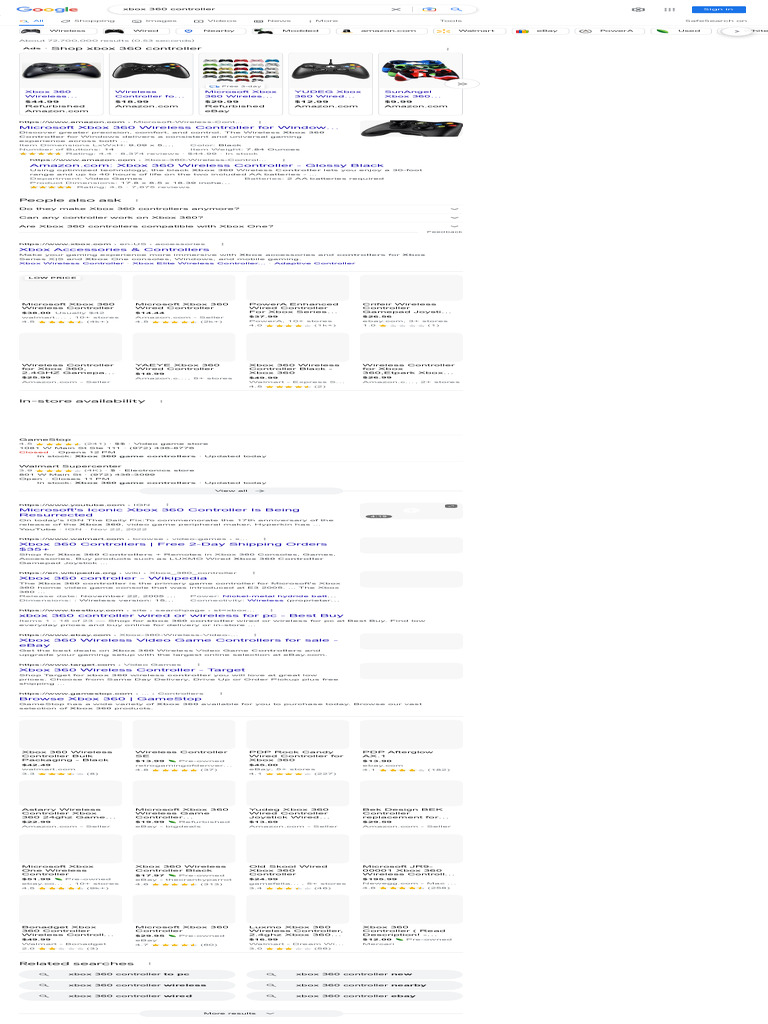 Xbox 360 Controller - Google Search | PDF | Xbox | Xbox 360