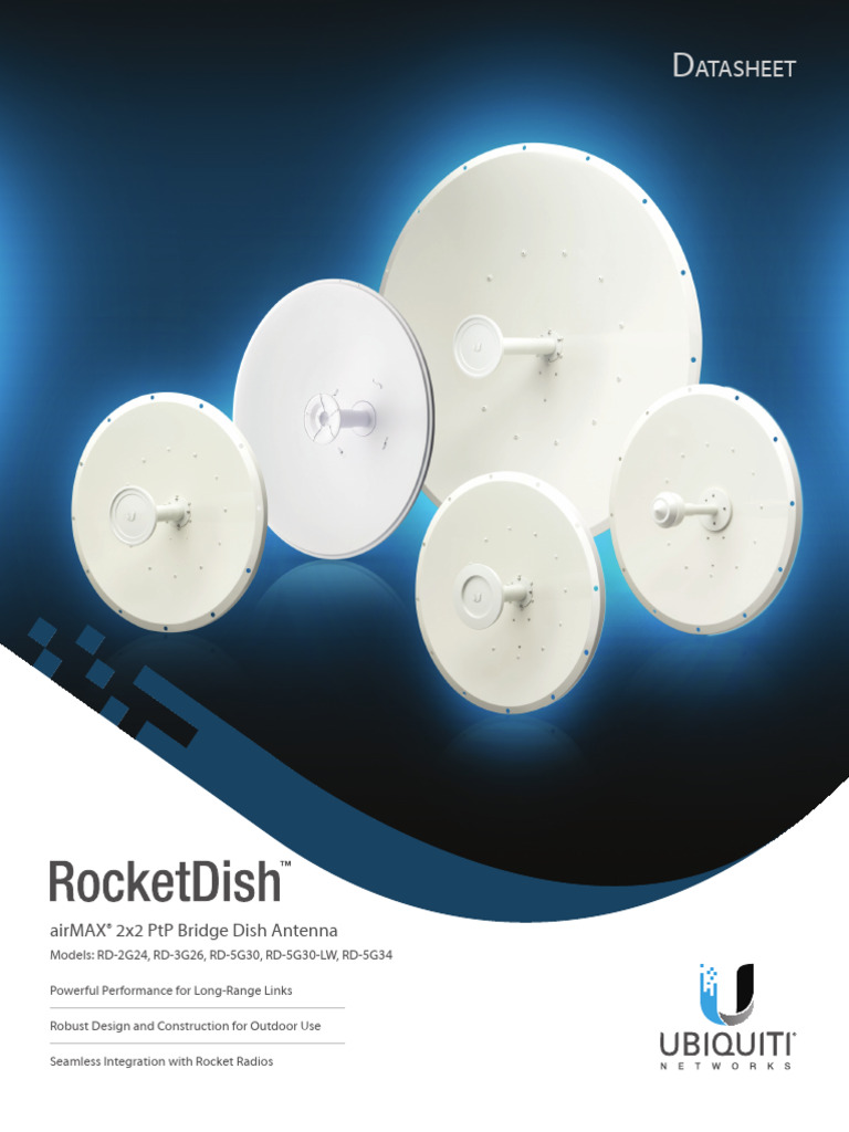 RocketDish Datasheet | PDF | Decibel | Antenna (Radio)