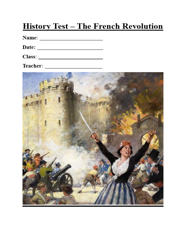 French Revolution History Test Questions | PDF