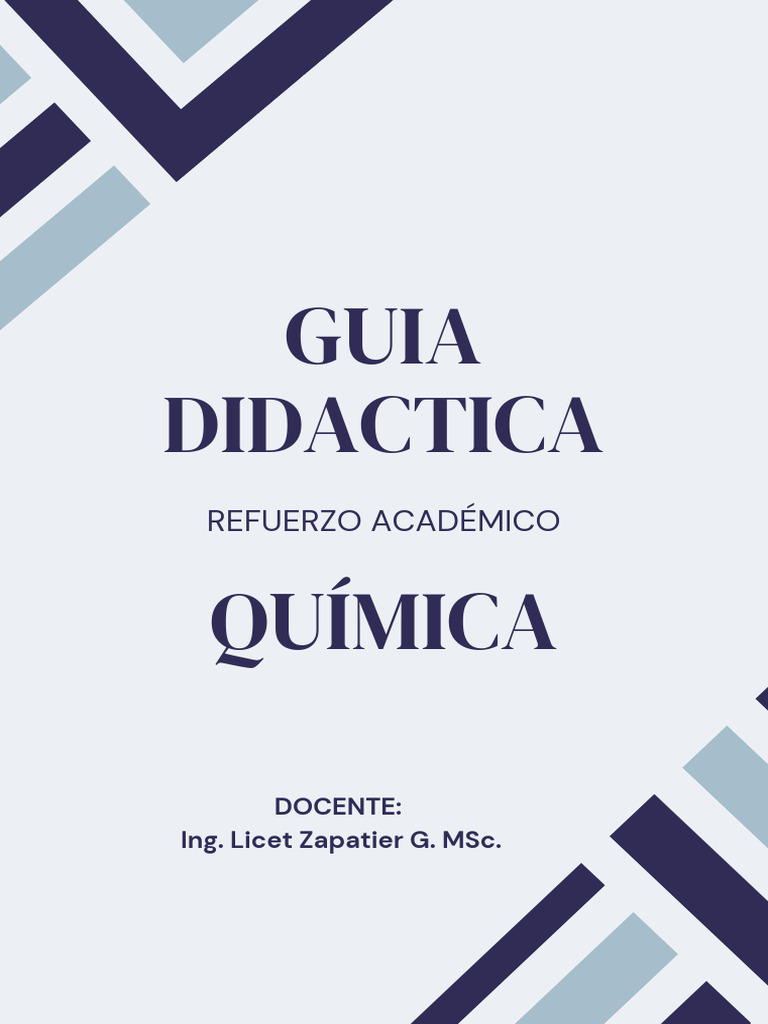 Guia De Química 2bgu Pdf Mole Unidad Cantidades Fisicas