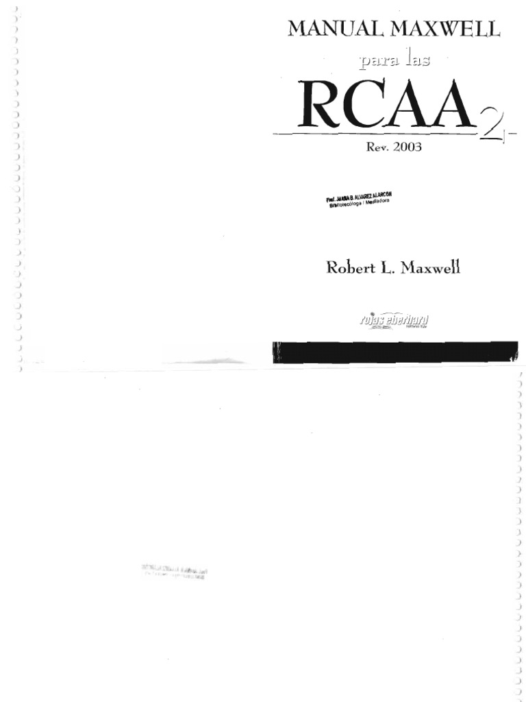 Maxwell - Manual para RCAA | PDF