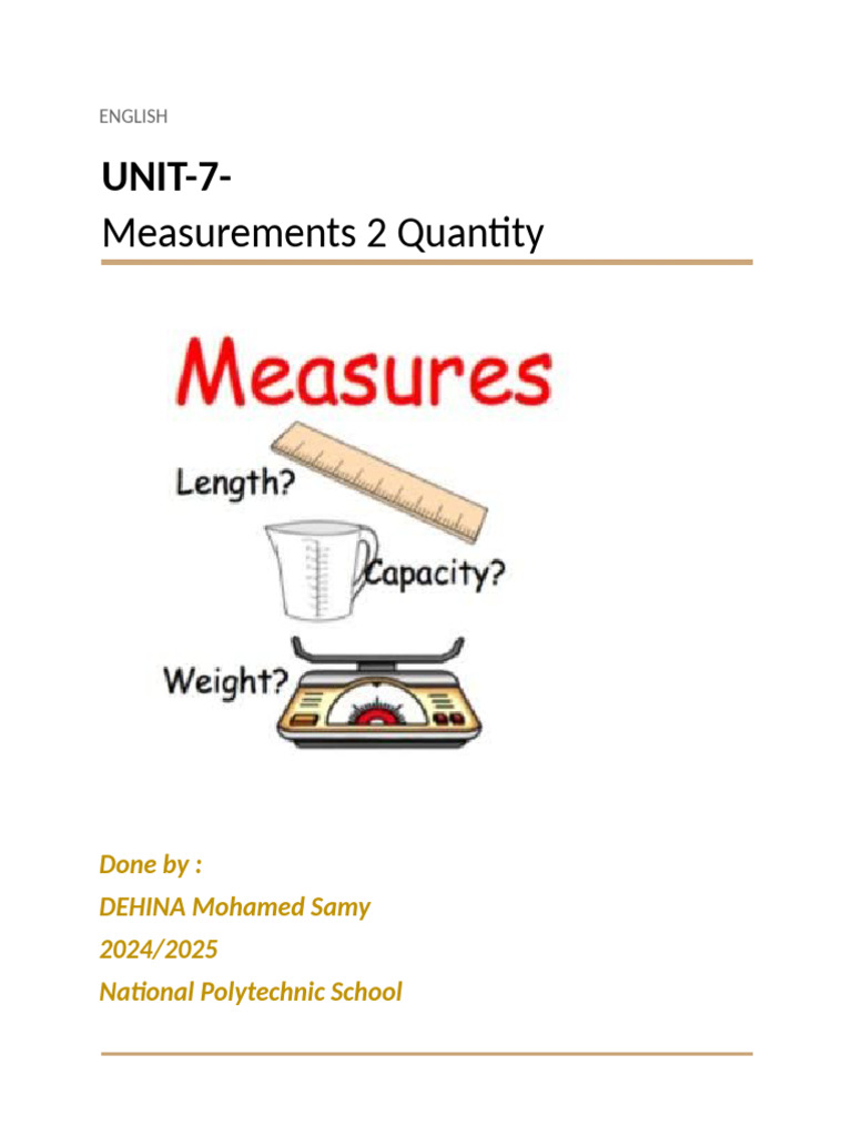 Unit7 Measurements2Quantity DehinaSamy2024 | PDF | Fracture | Strength Of Materials