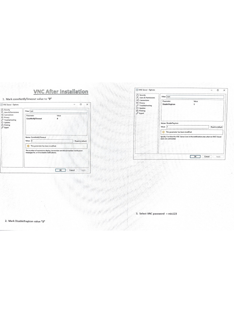 VNC Config | PDF