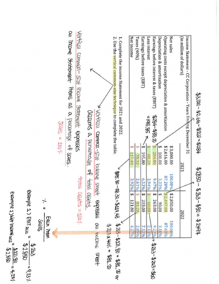 Income Statement Questions and Solutions | PDF