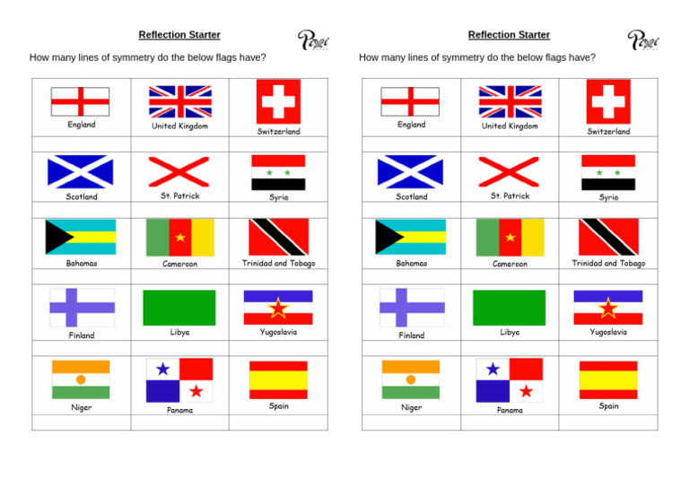 Lines of Symmetry in Flags | PDF