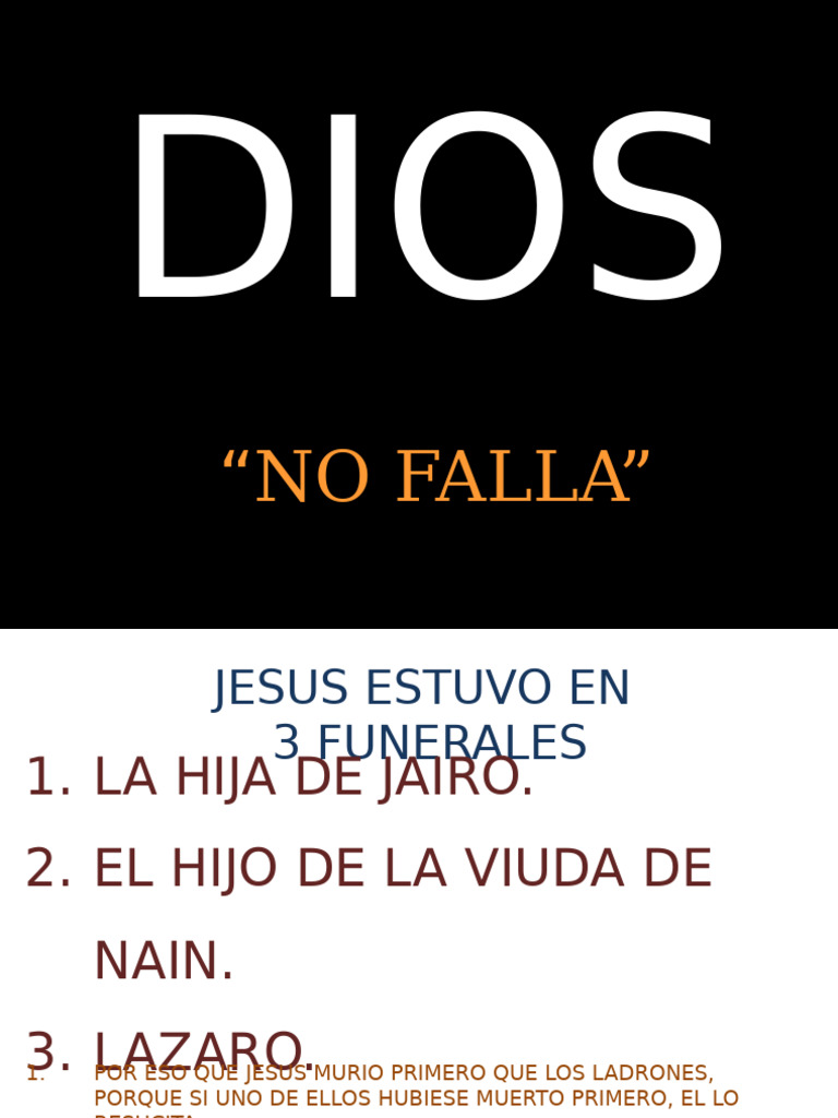 DIos No Falla | PDF | Jesús | Creencia religiosa y doctrina