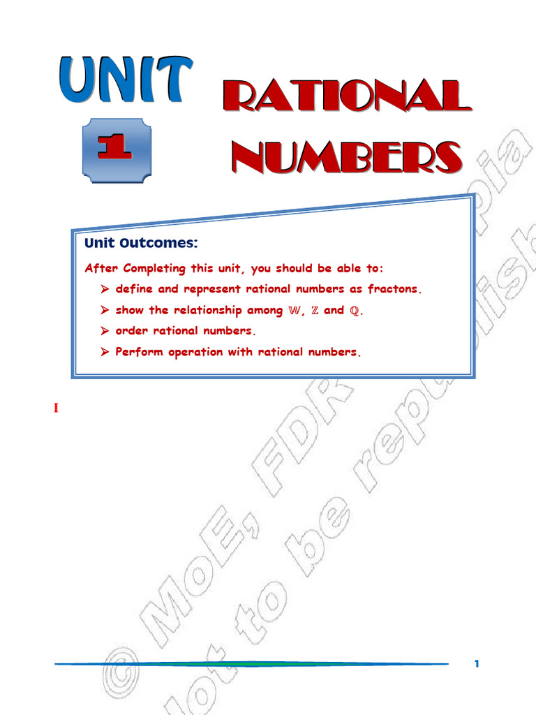 Rational Numbers Chapter | PDF | Integer | Rational Number