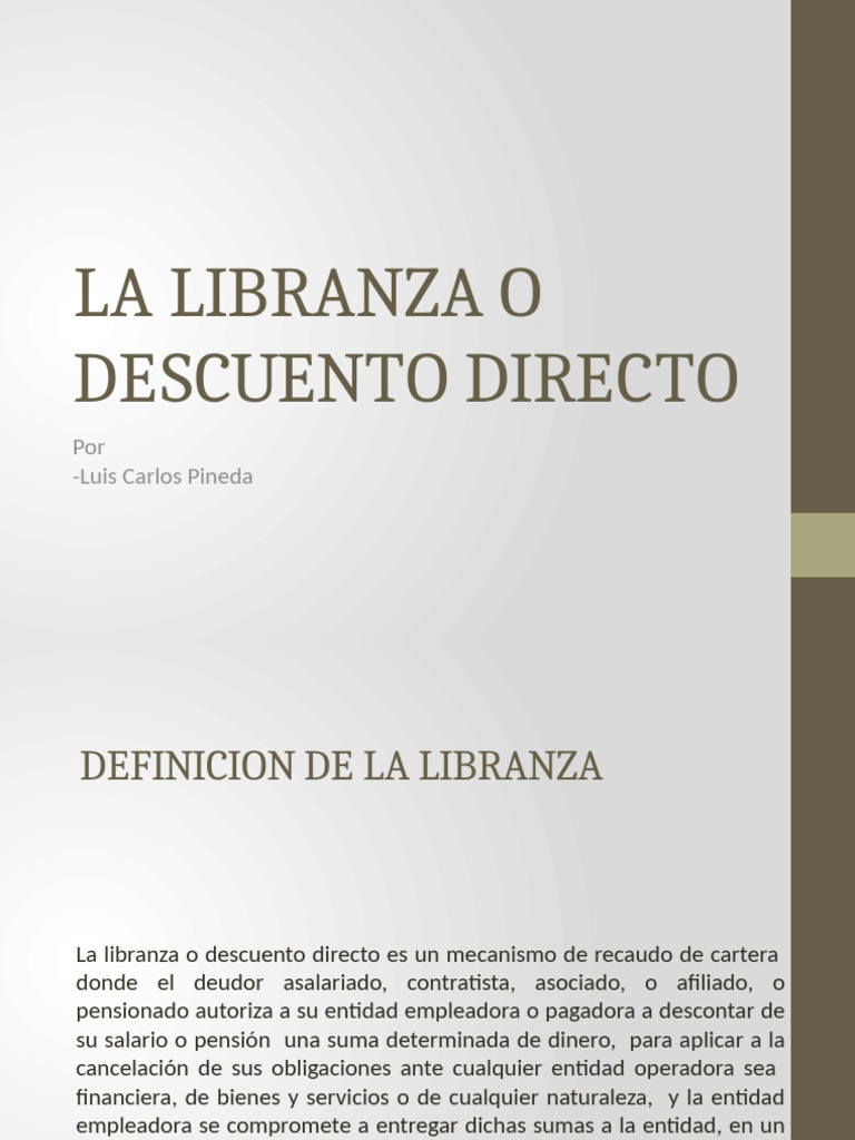 Exposicion Libranza | PDF | Pensión | Pagos