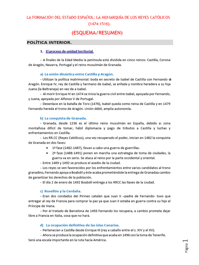 Esquema Resumen RRCC | PDF