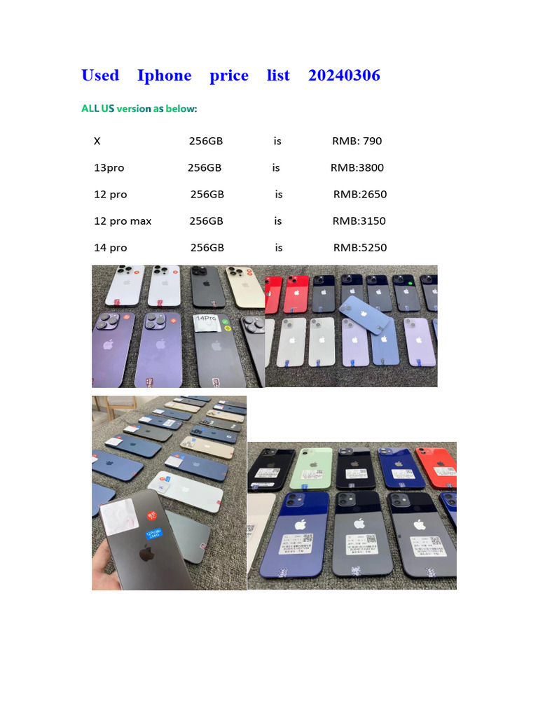 iPhone Price List March 2024 | PDF