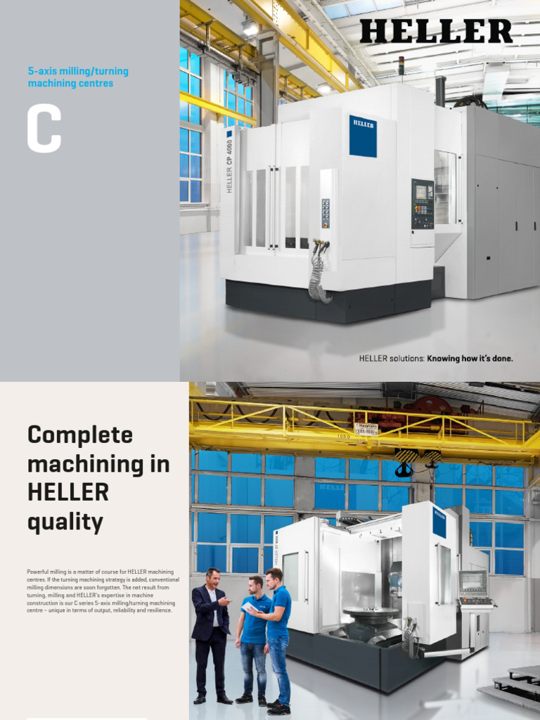 HELLER 5 Axis Milling Turning Machining Centres C en | PDF | Machining ...