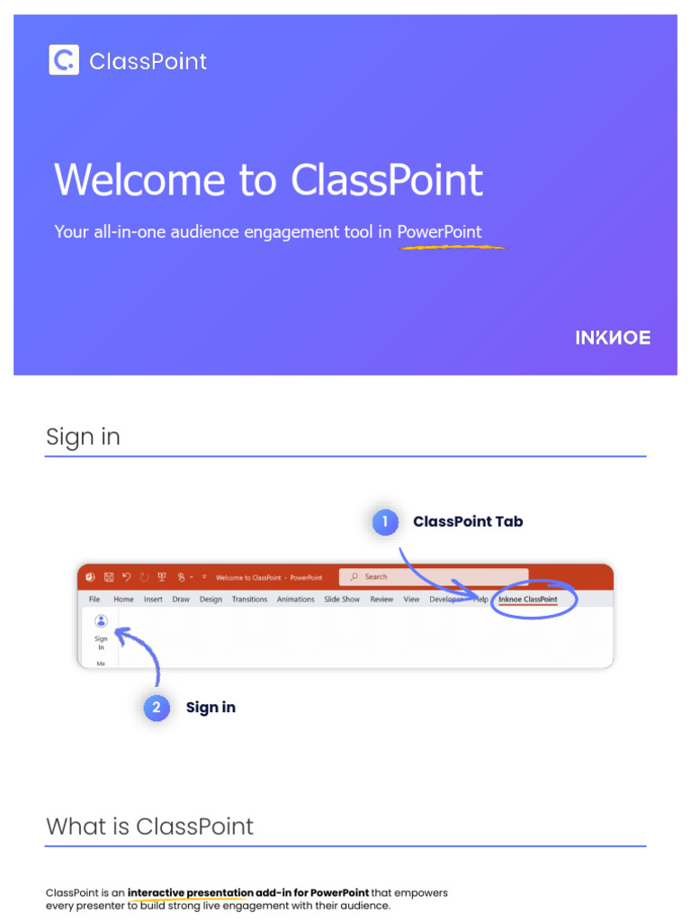 Welcome To ClassPoint | PDF