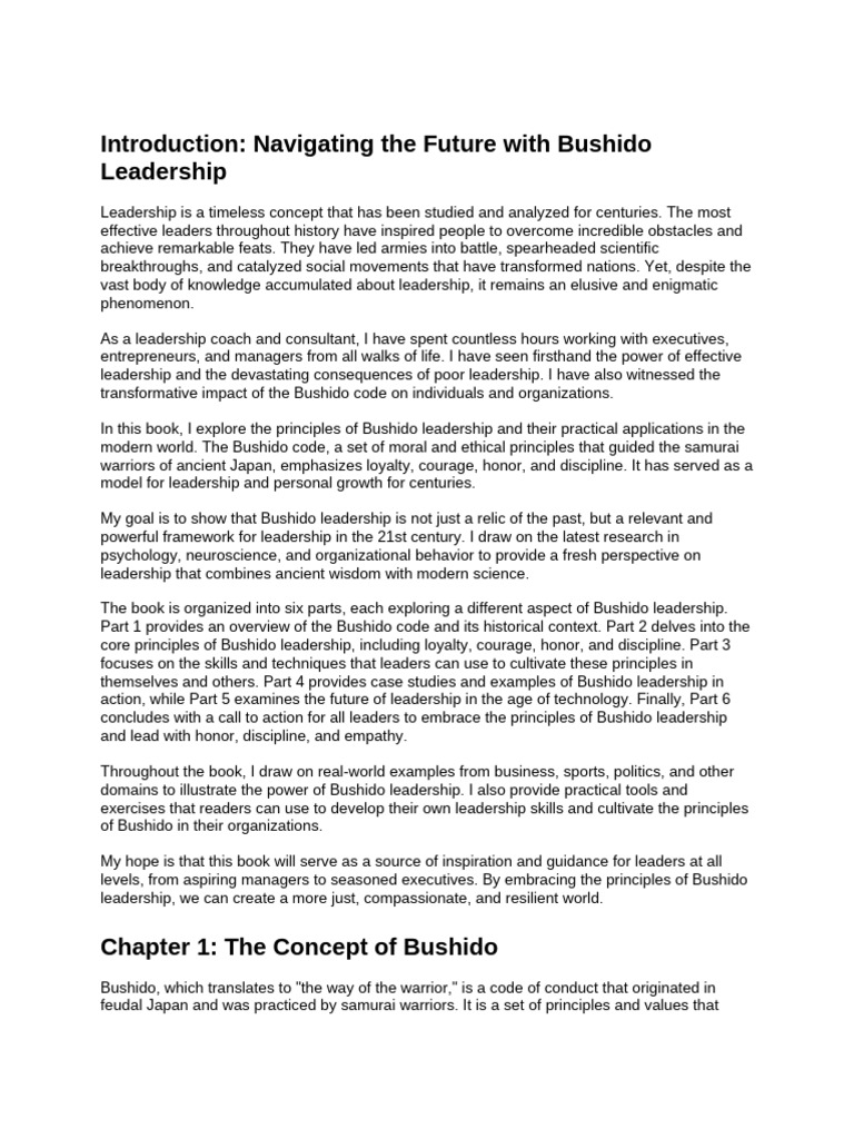 Bushido Remake | PDF | Bushido | Disciplines