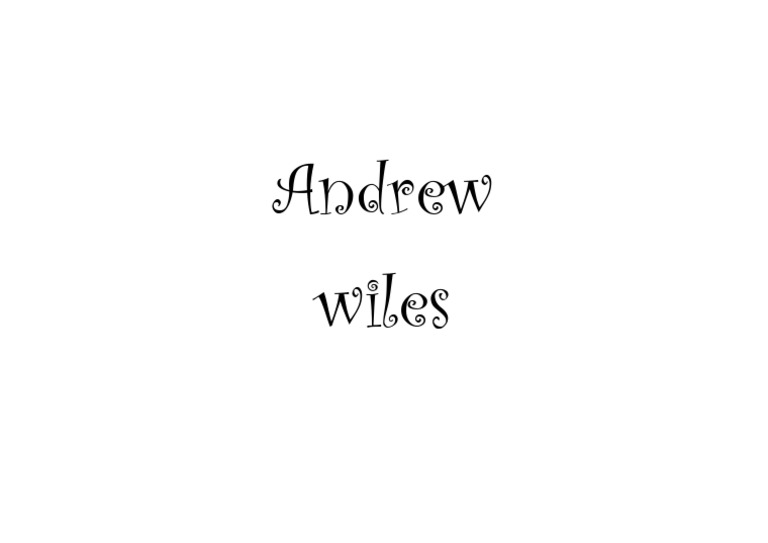 Andrew | PDF
