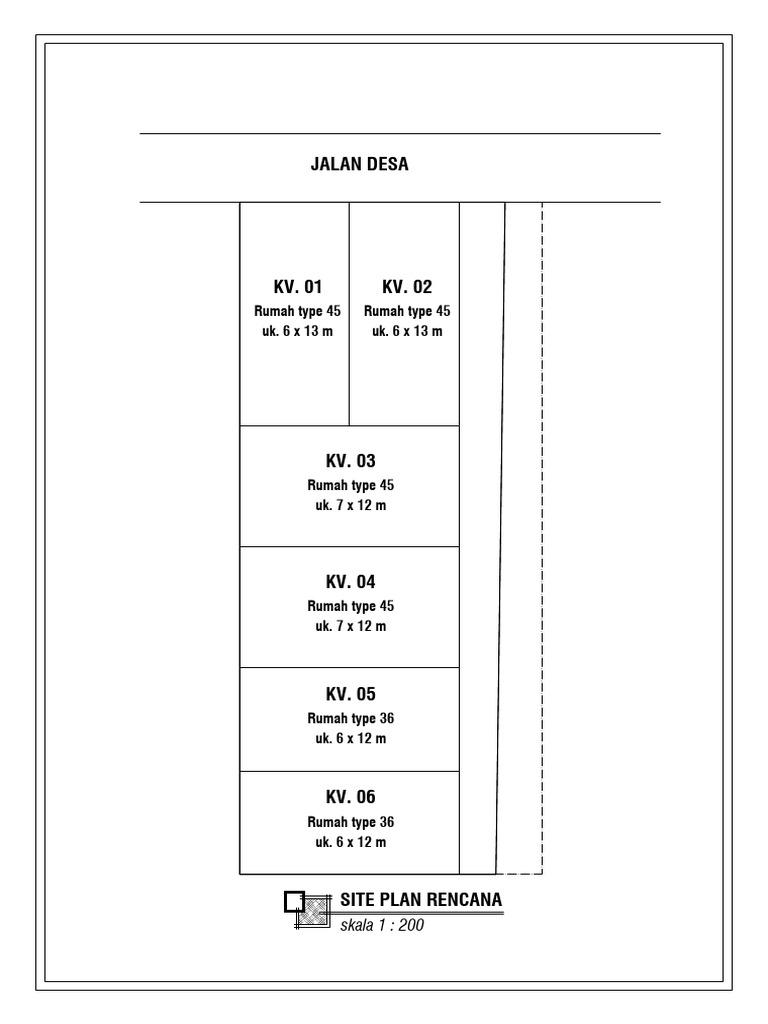 denah siteplan | PDF