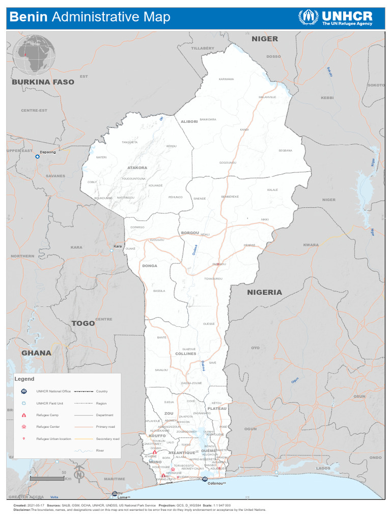 BENIN_Reference Map_May 2021 (1) | PDF