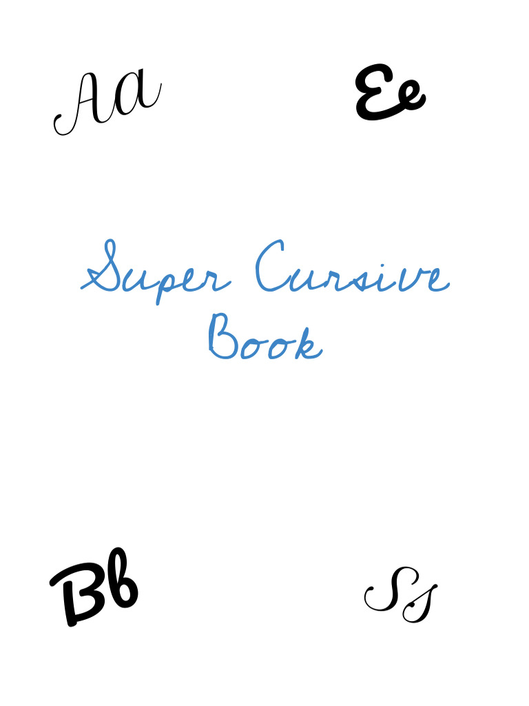 Super Cursive Book | PDF
