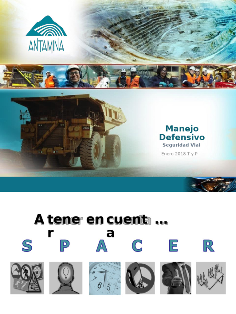 MANEJO DEFENSIVO ANTAMINA 2018 Rev 01 | PDF | Airbag | Seguridad vial