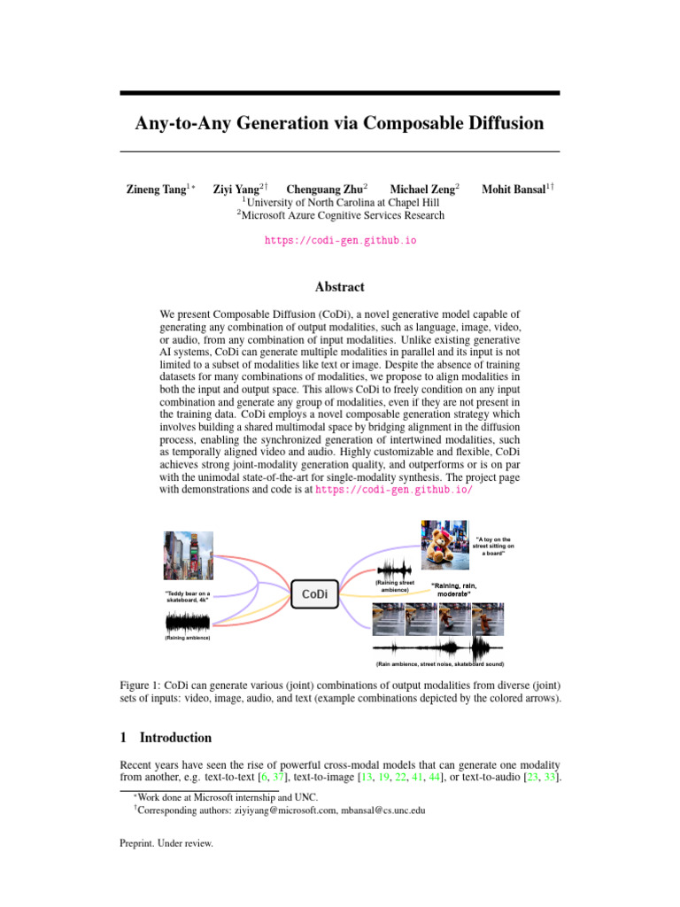 CoDi | PDF | Data Compression | Artificial Intelligence