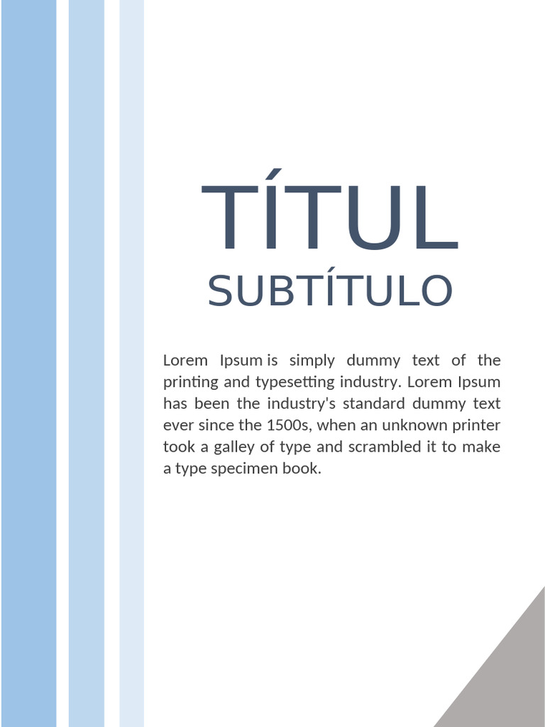 Portadas Word Formales | PDF