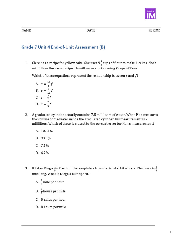 Grade7-4-End-of-Unit-Assessment-(B)-assessment- (1) | PDF