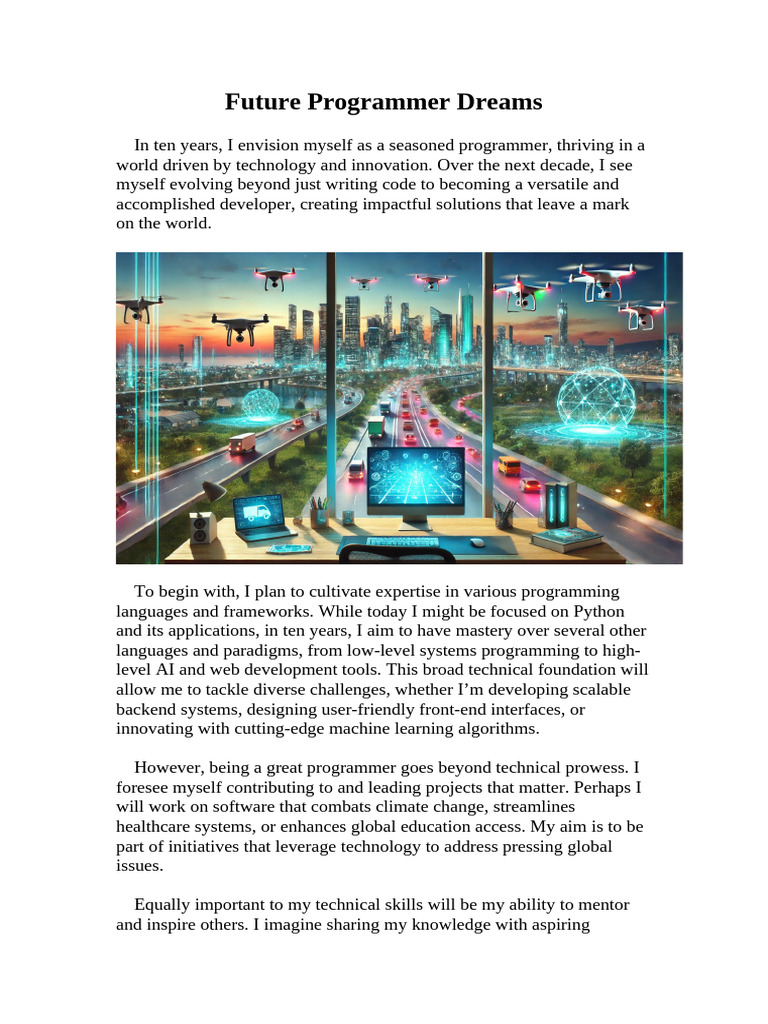 Future Programmer Dreams | PDF