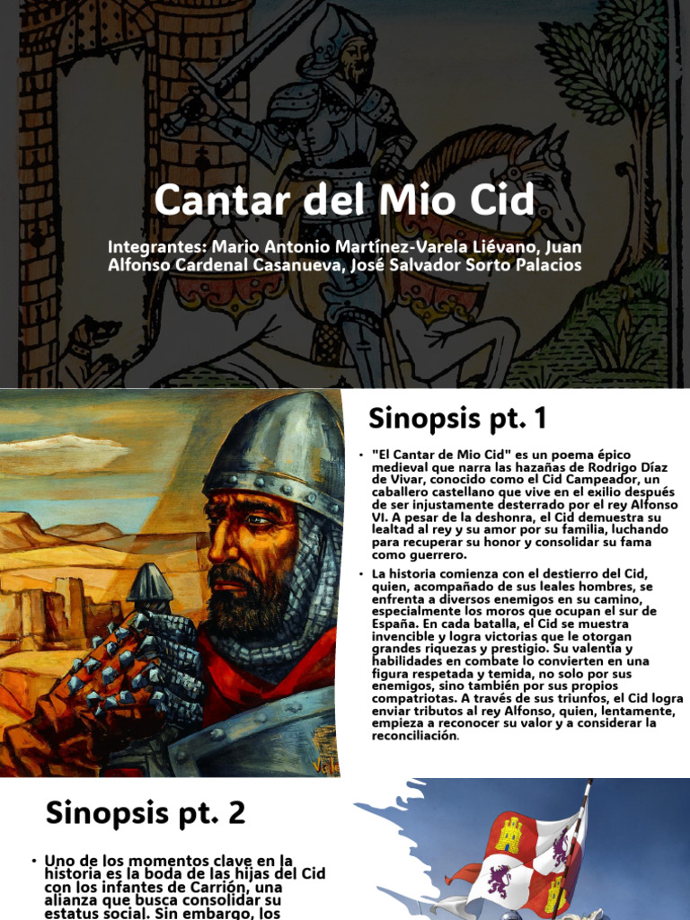 El Cantar de Mio Cid: Autor Anónimo | PDF | Poesía épica