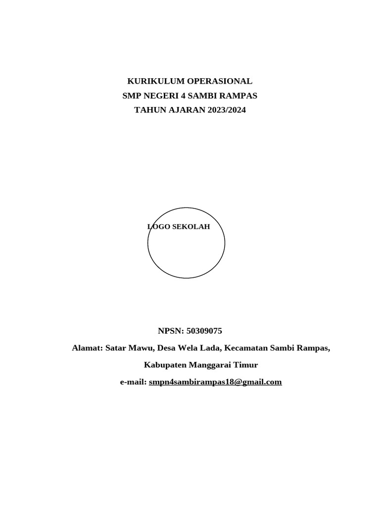 KOSP SMP MODEL 1 - datadikdasmen.com | PDF