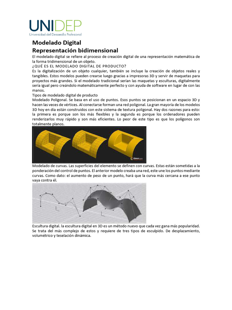 2. Modelado Digital | PDF | Impresión 3d | modelado 3D