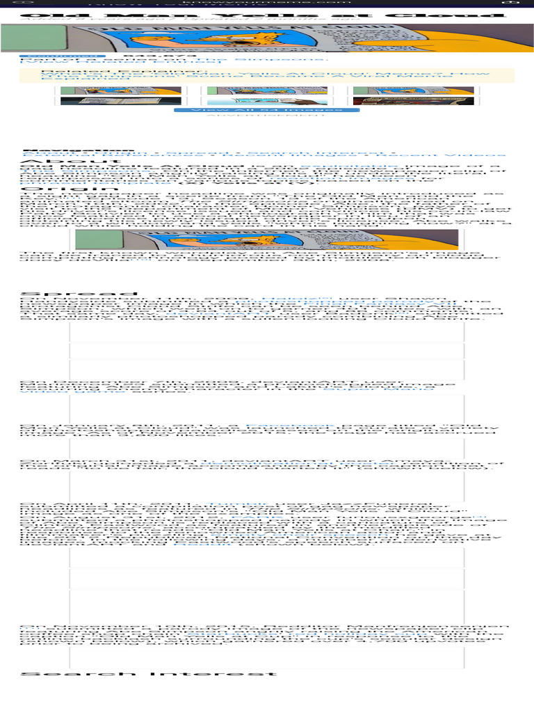 Old Man Yells at Cloud Know Your Meme | PDF