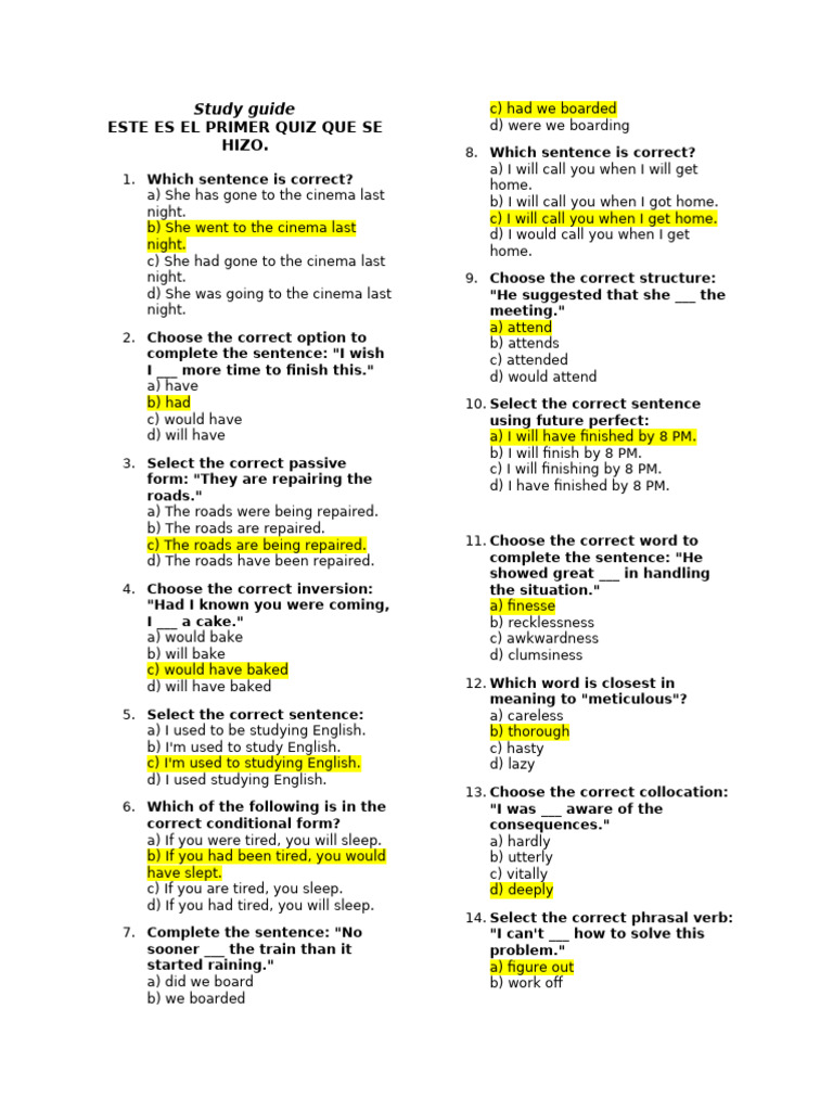 Este Es El Primer Quiz Que Se Hizo.: Study Guide | PDF | Linguistic Morphology | Linguistic Typology
