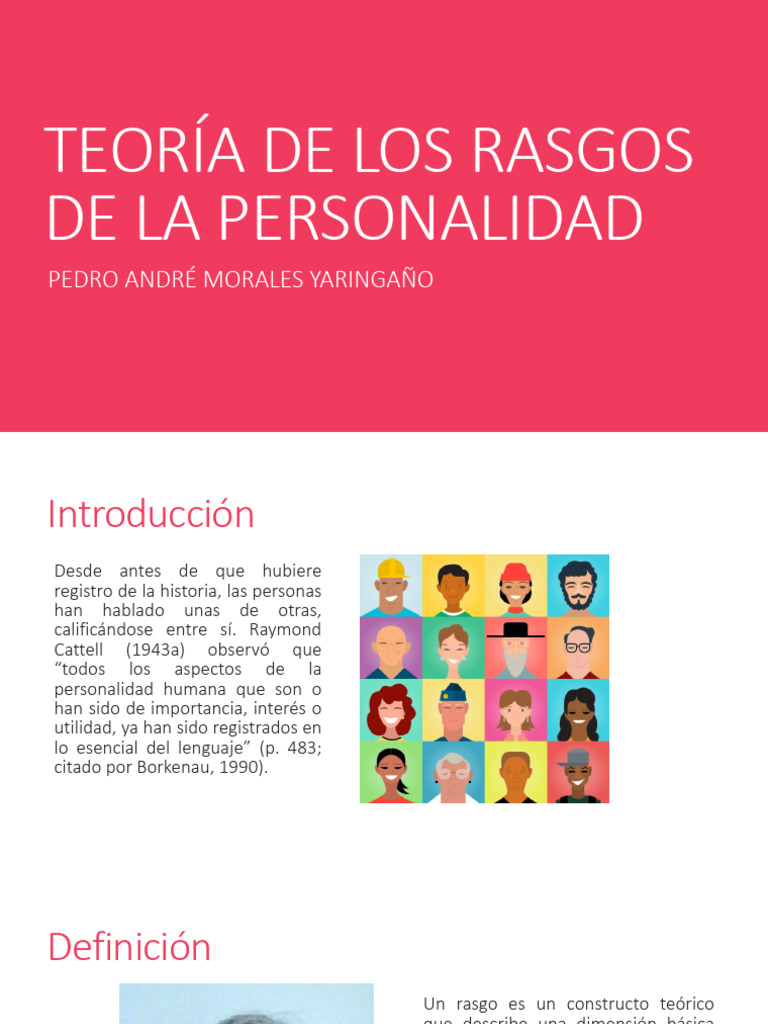 Teoría de los Rasgos de Personalidad | PDF | Cognición | Educación en ...