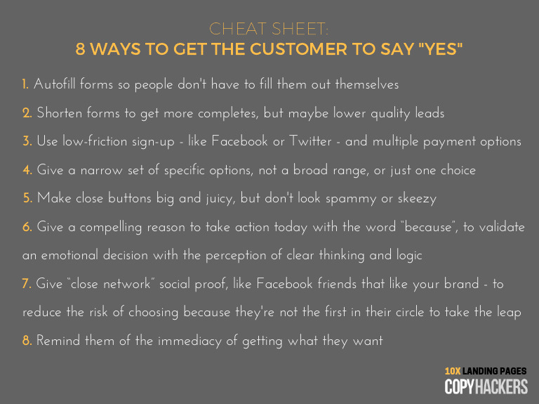 12-8 Ways To Get Customers To Say - Yes - 10XLP-110 | PDF