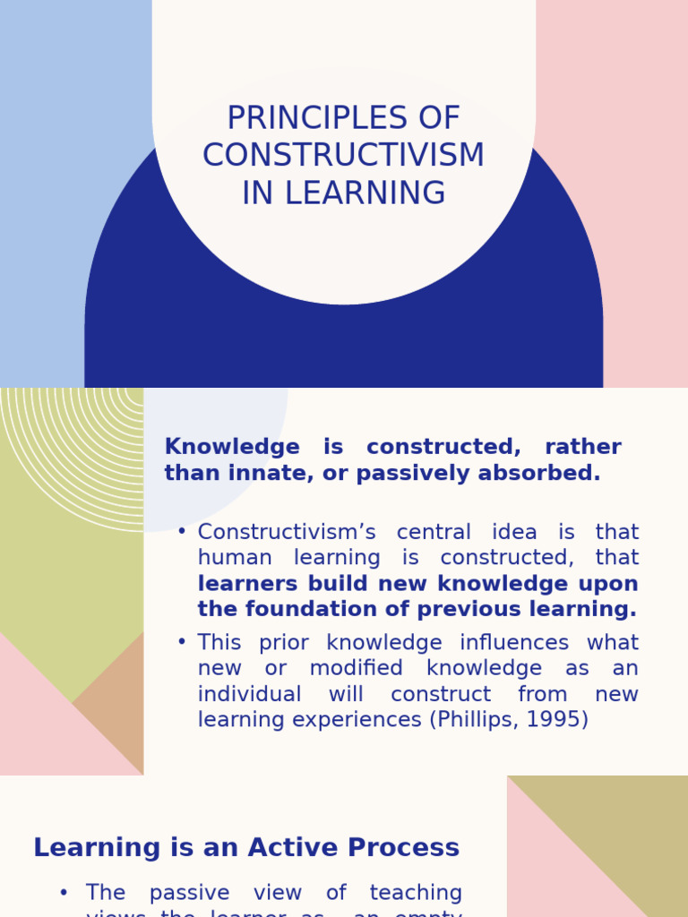 Principles of Constructivism | PDF