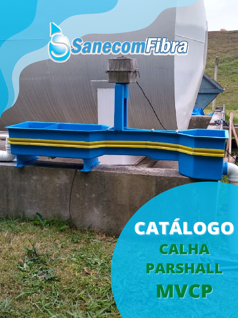 catálogo - MVPC- calha PARSHALL | PDF | Descarga (hidrologia)