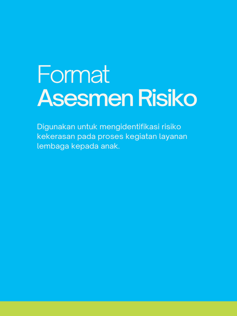 Kasus 7 - Format Asesmen Risiko | PDF