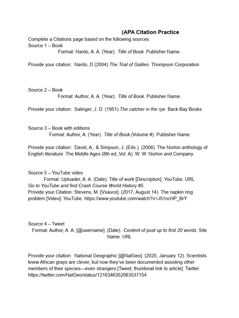 APA Citation Guide for Students | PDF