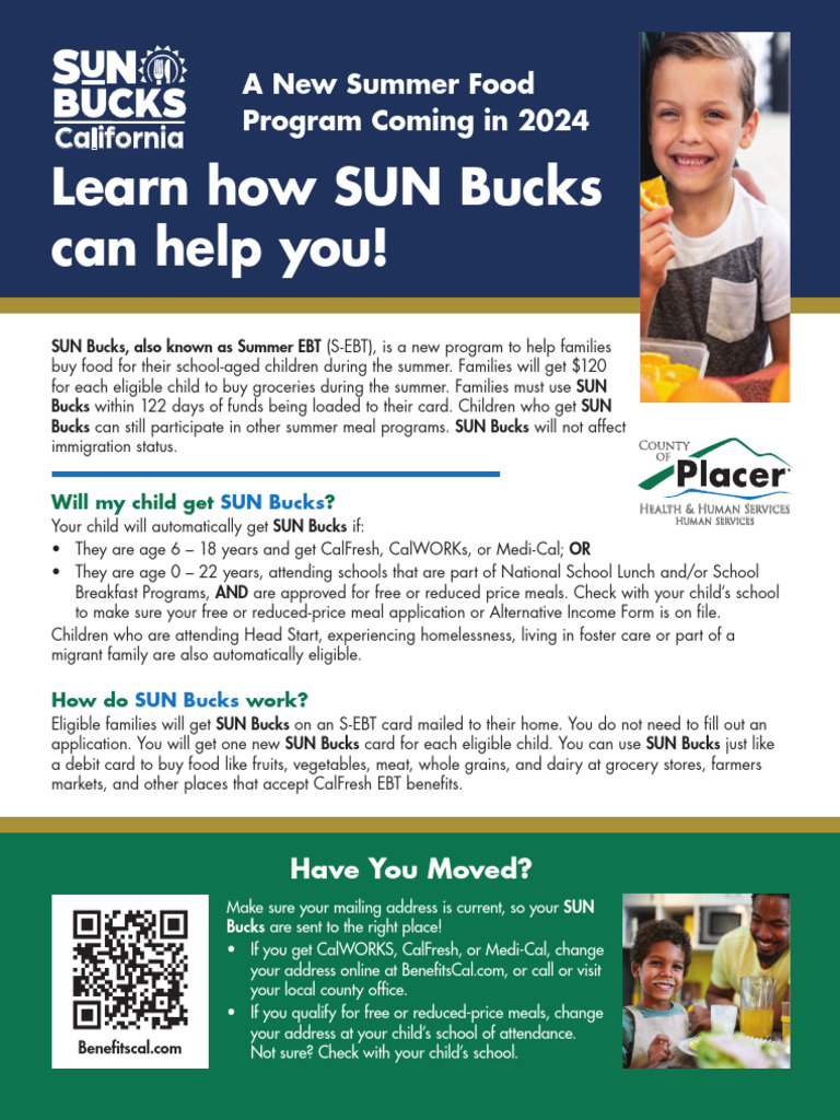 HS Sun Bucks Flyers English - Spanish FINAL | PDF | School Meal | Meal