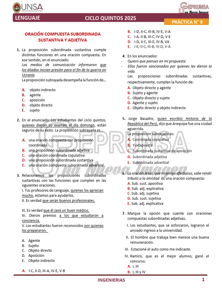 Pr-Ctica 9 - Lenguaje | PDF | Sintaxis | Lingüística