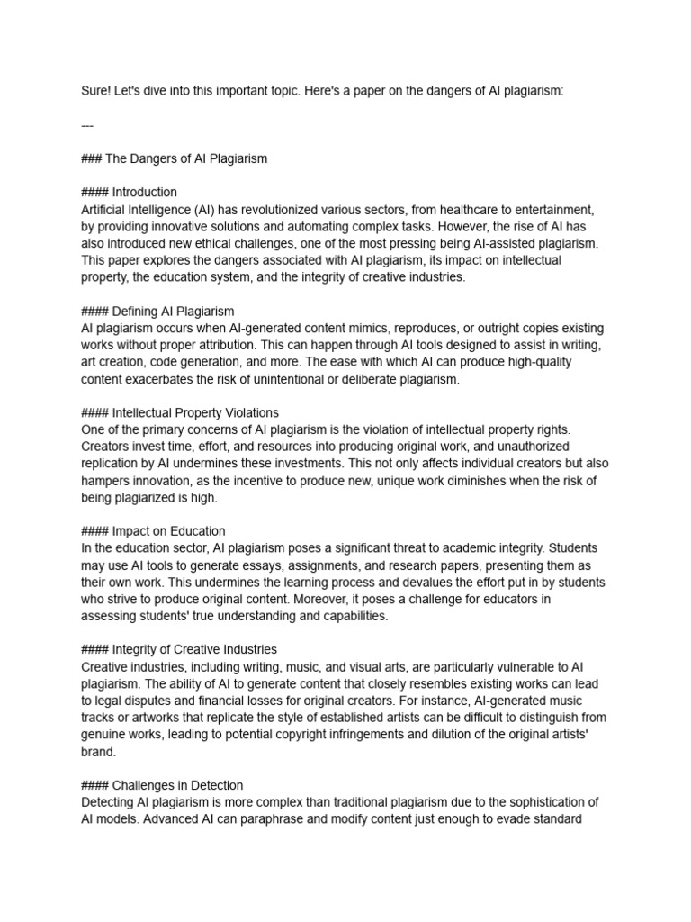 ai | PDF | Plagiarism | Artificial Intelligence