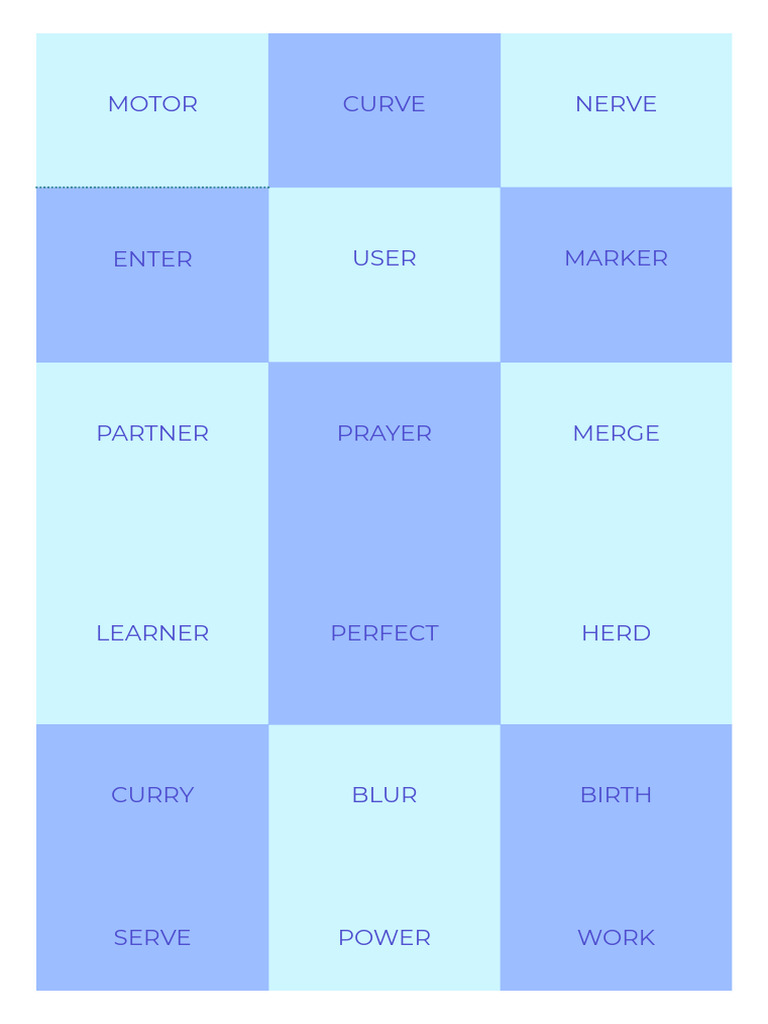 Bingo Word List | PDF