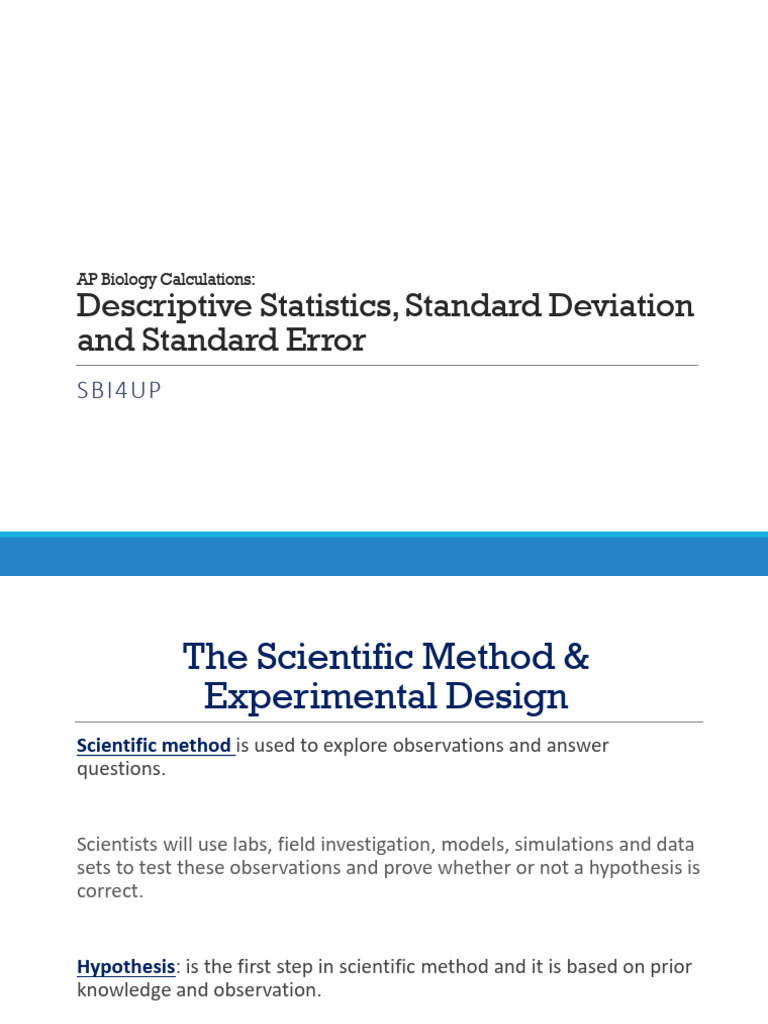 01 Statistics Lesson Pdf Chart Standard Deviation