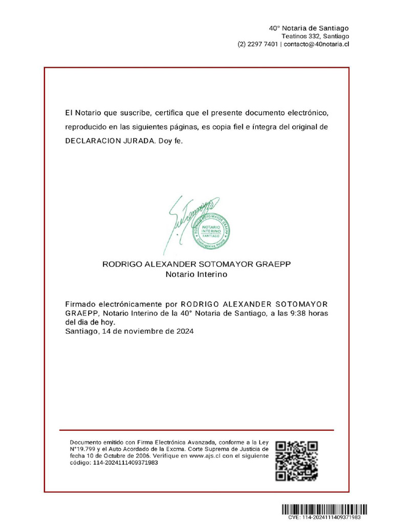 Declaracion Jurada de Expensas | PDF