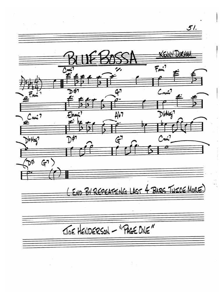 5 Blue Bossa | PDF