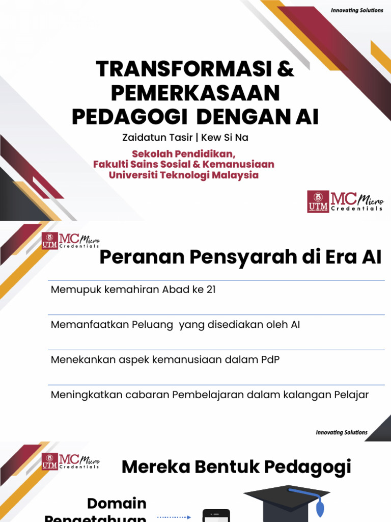 UTM MC (A1-Pedagogi) | PDF