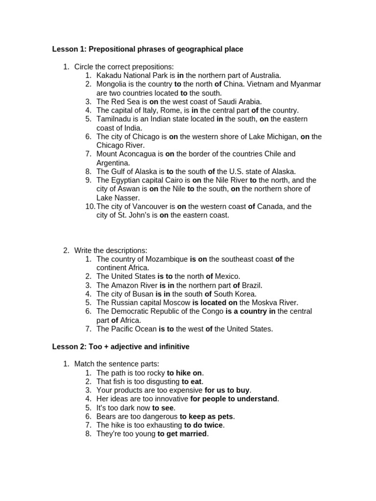 activity grammar 10 th | PDF | Earth Sciences