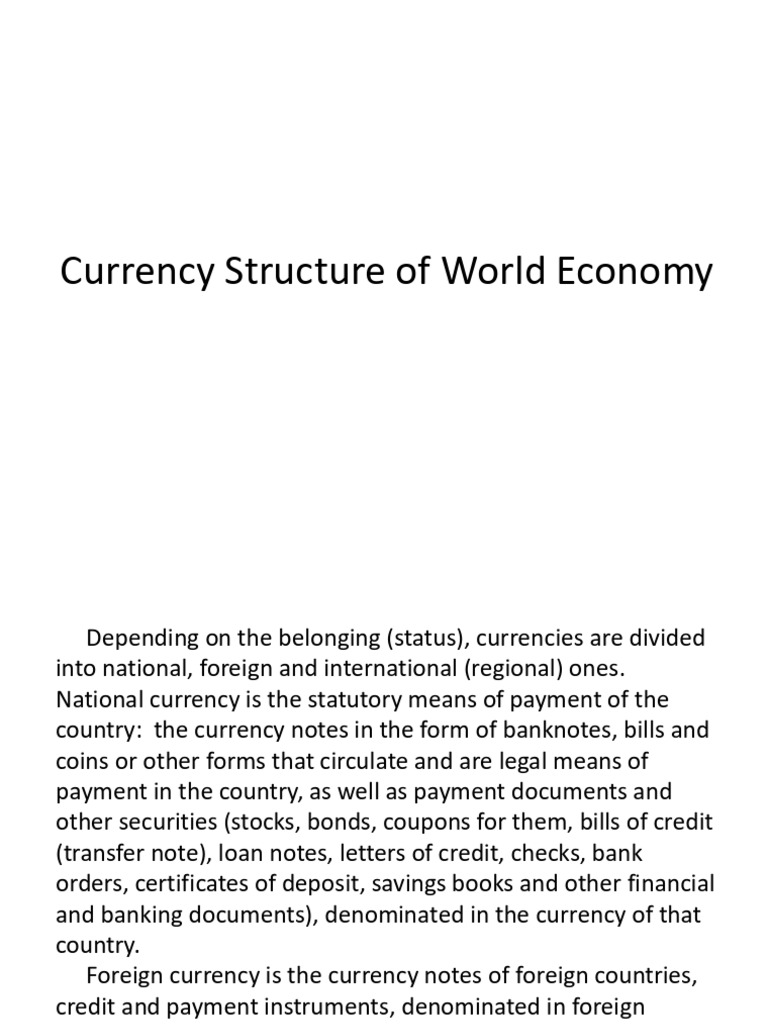 Lecture 5. Currency Structure of World Economy | PDF | Exchange Rate ...